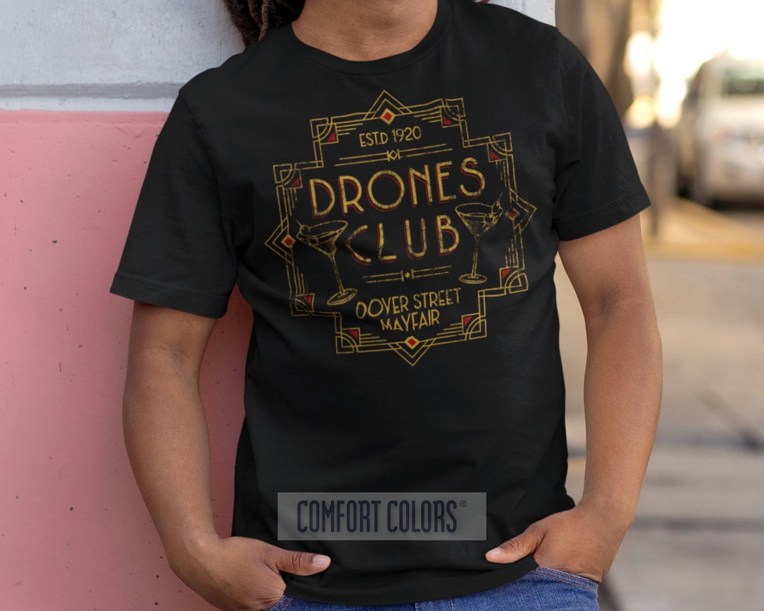 Drones Club Comfort Colors® Worn Look T-shirt | PG Wodehouse Art Deco ...