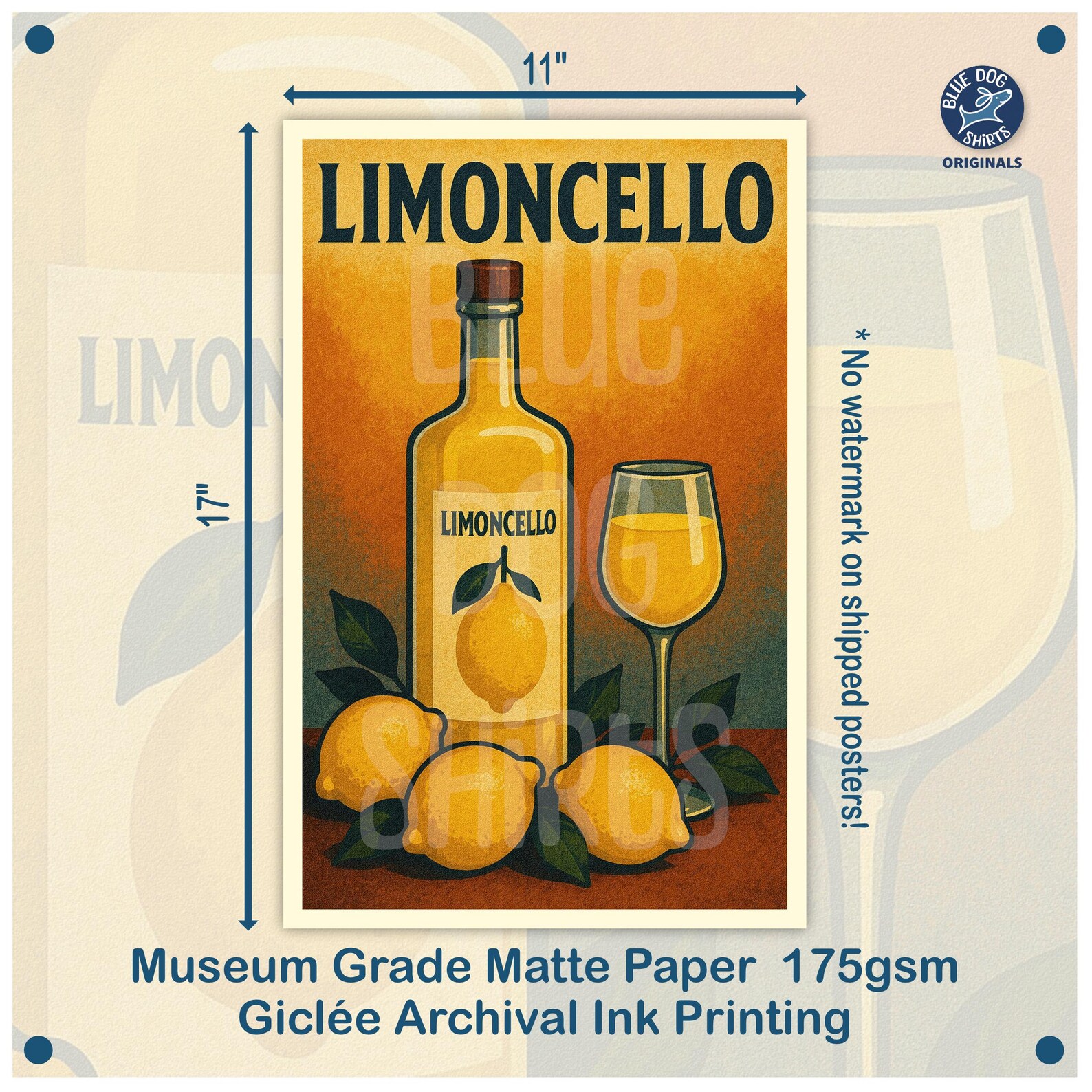 Limoncello Print | 11x17 Vintage Style Italy Travel Poster | Original ...