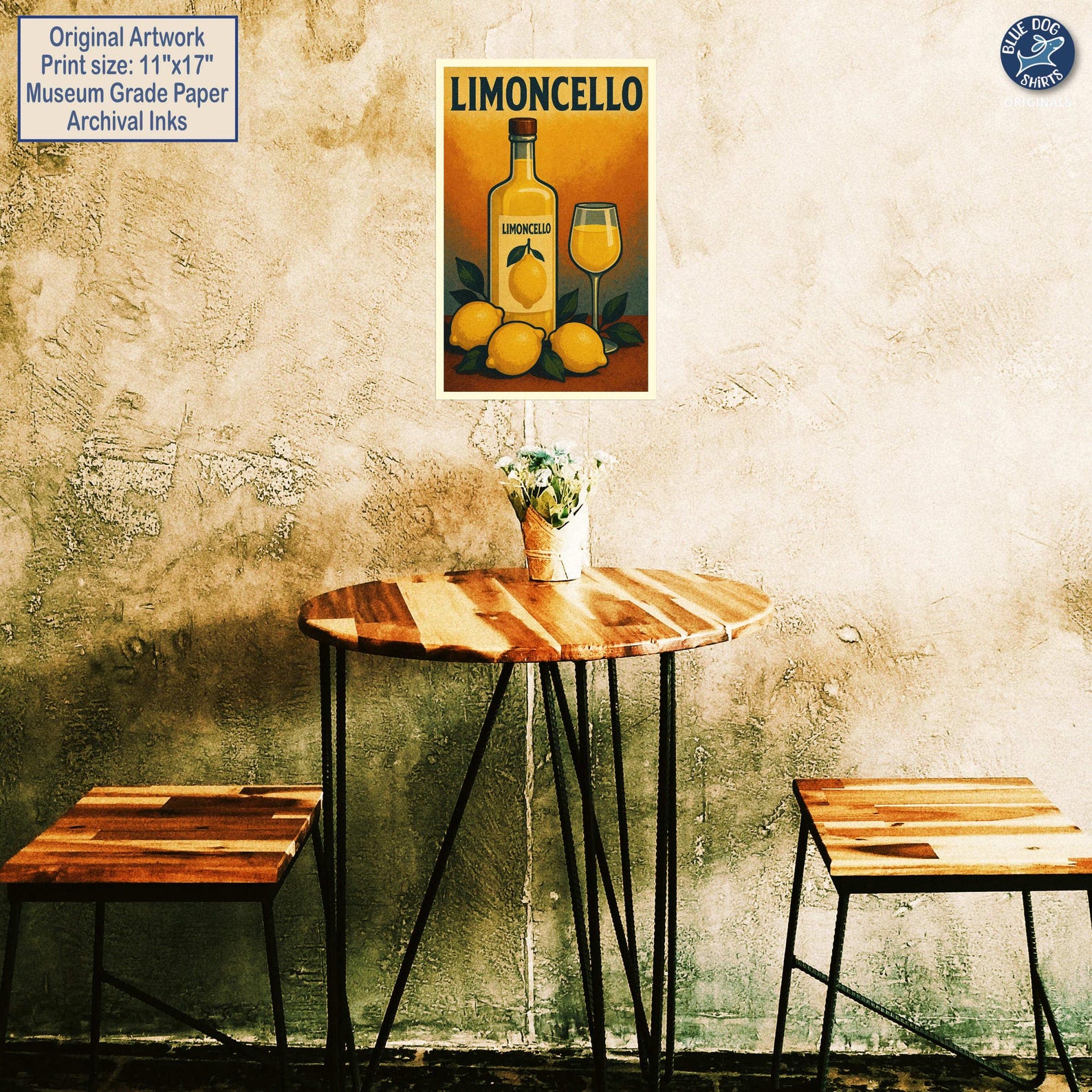 Limoncello Print | 11x17 Vintage Style Italy Travel Poster | Original ...