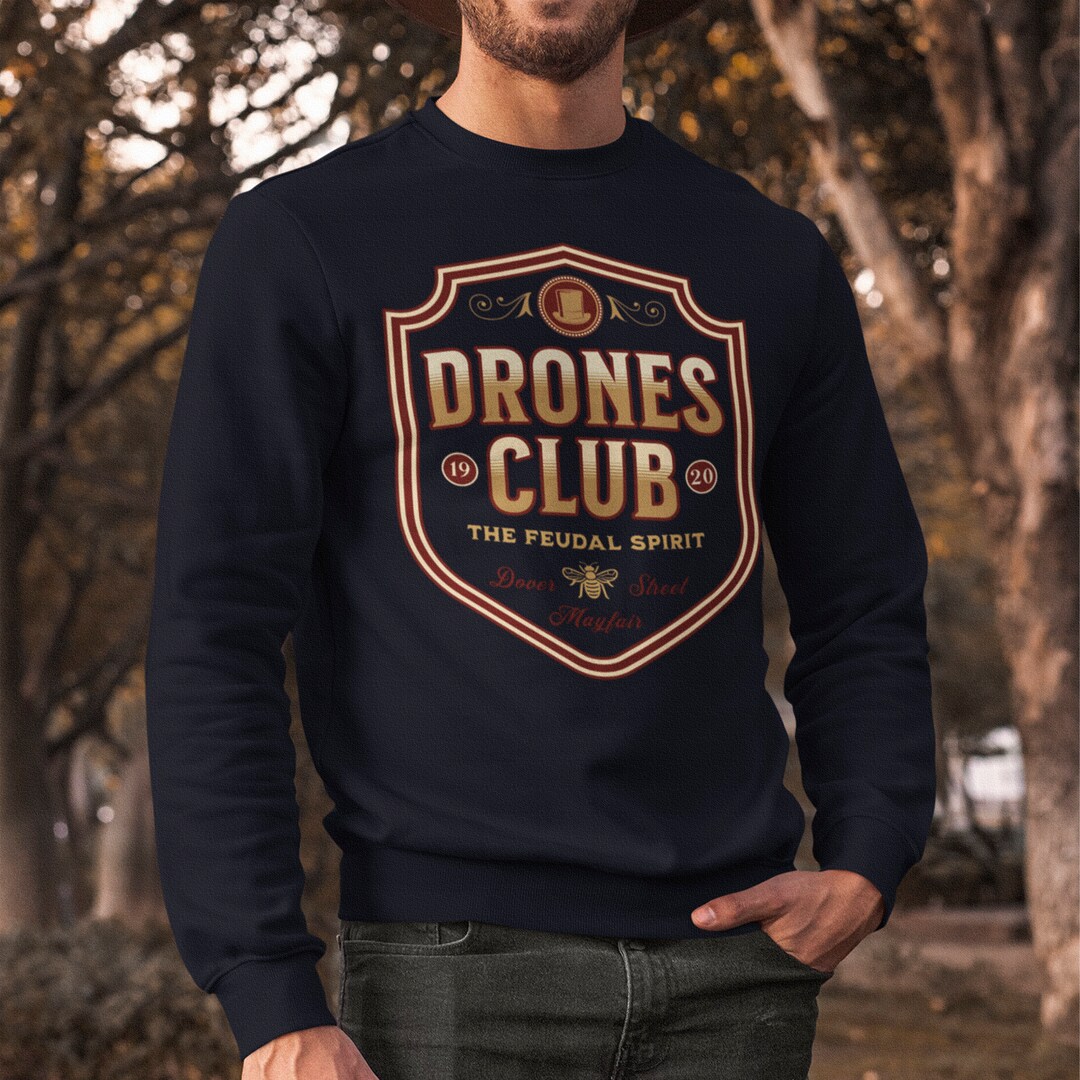 The Drones Club Sweatshirt | P.G. Wodehouse Sweater | Art Deco Logo ...