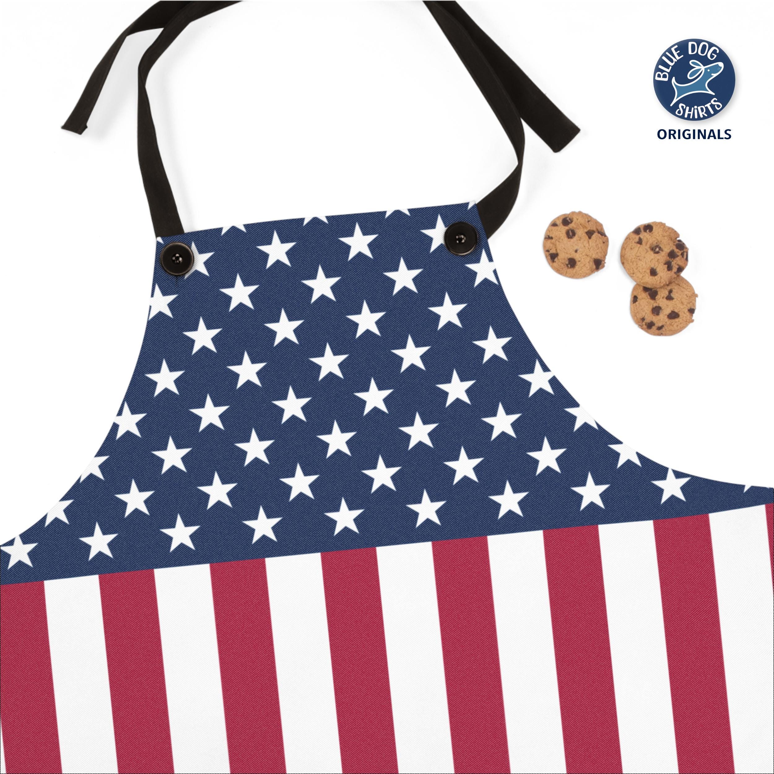 American Flag Apron | Stars and Stripes 4th of July BBQ & Home Cooking ...