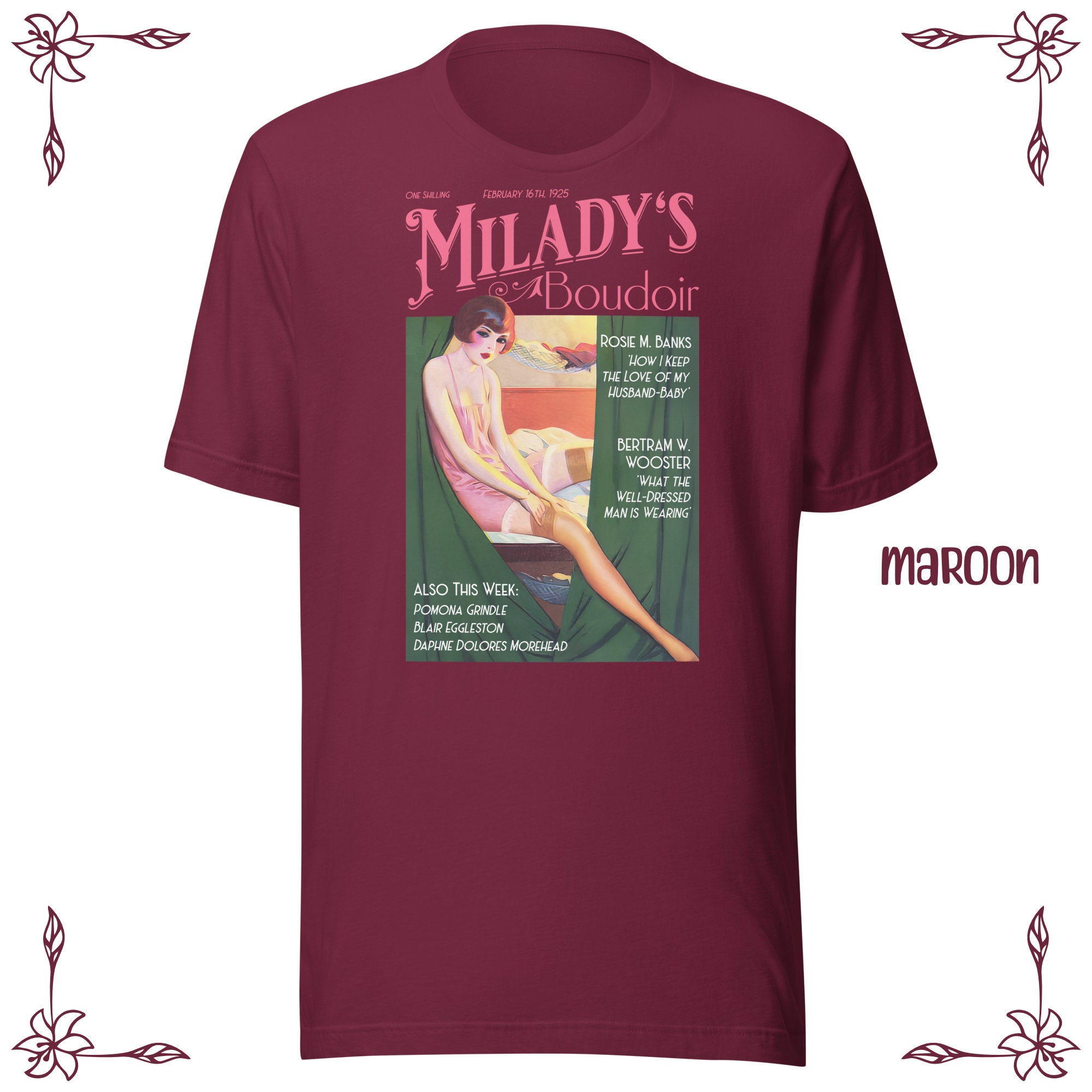 PG Wodehouse Milady's Boudoir T-shirt | Bertie Shirt | Right Ho Jeeves ...