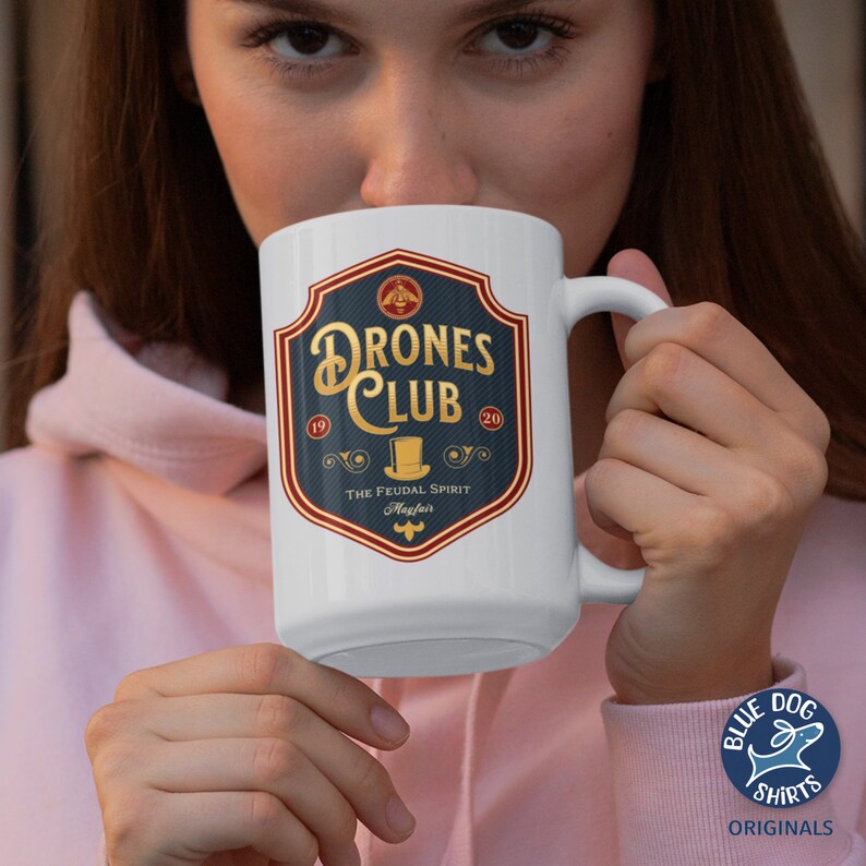 The Drones Club 15oz Ceramic Mug | Wodehouse Gift | the Feudal Spirit ...