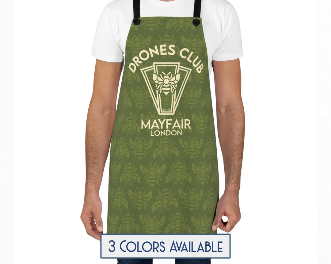 The Drones Club Apron | Kitchen Gifts for Dads PG Wodehouse Fans ...