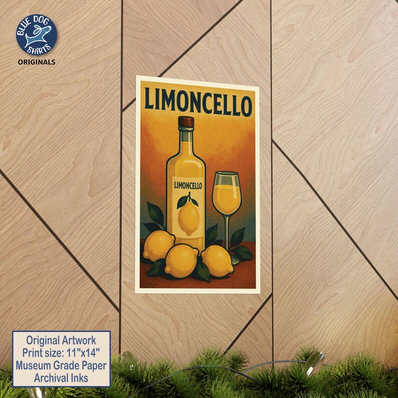 Limoncello Print | 11x17 Vintage Style Italy Travel Poster | Original ...