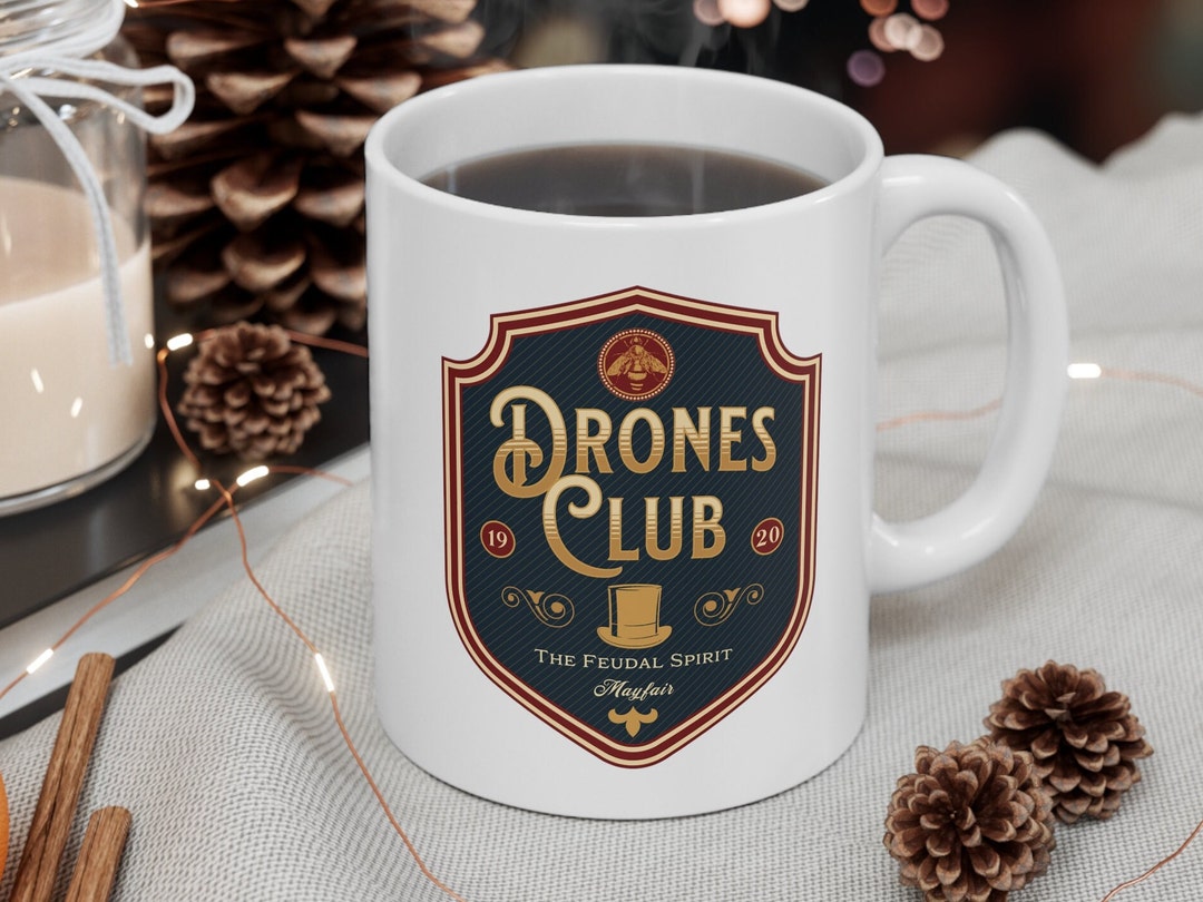 The Drones Club 11oz Ceramic Mug | Wodehouse Fans Gift | Jeeves Wooster ...