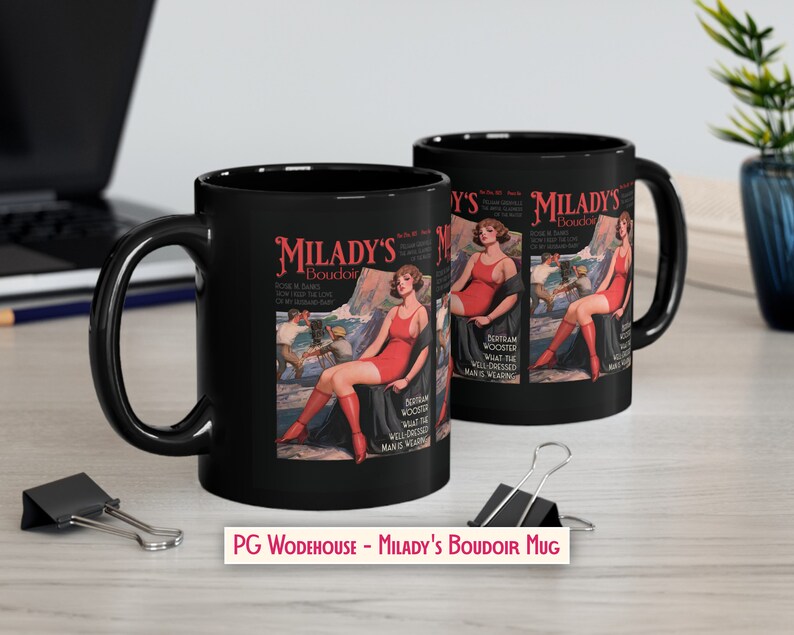 P.G. Wodehouse Miladys Boudoir 11oz Mug Bertie Wooster Edition Unique Gift for Wodehouse ...
