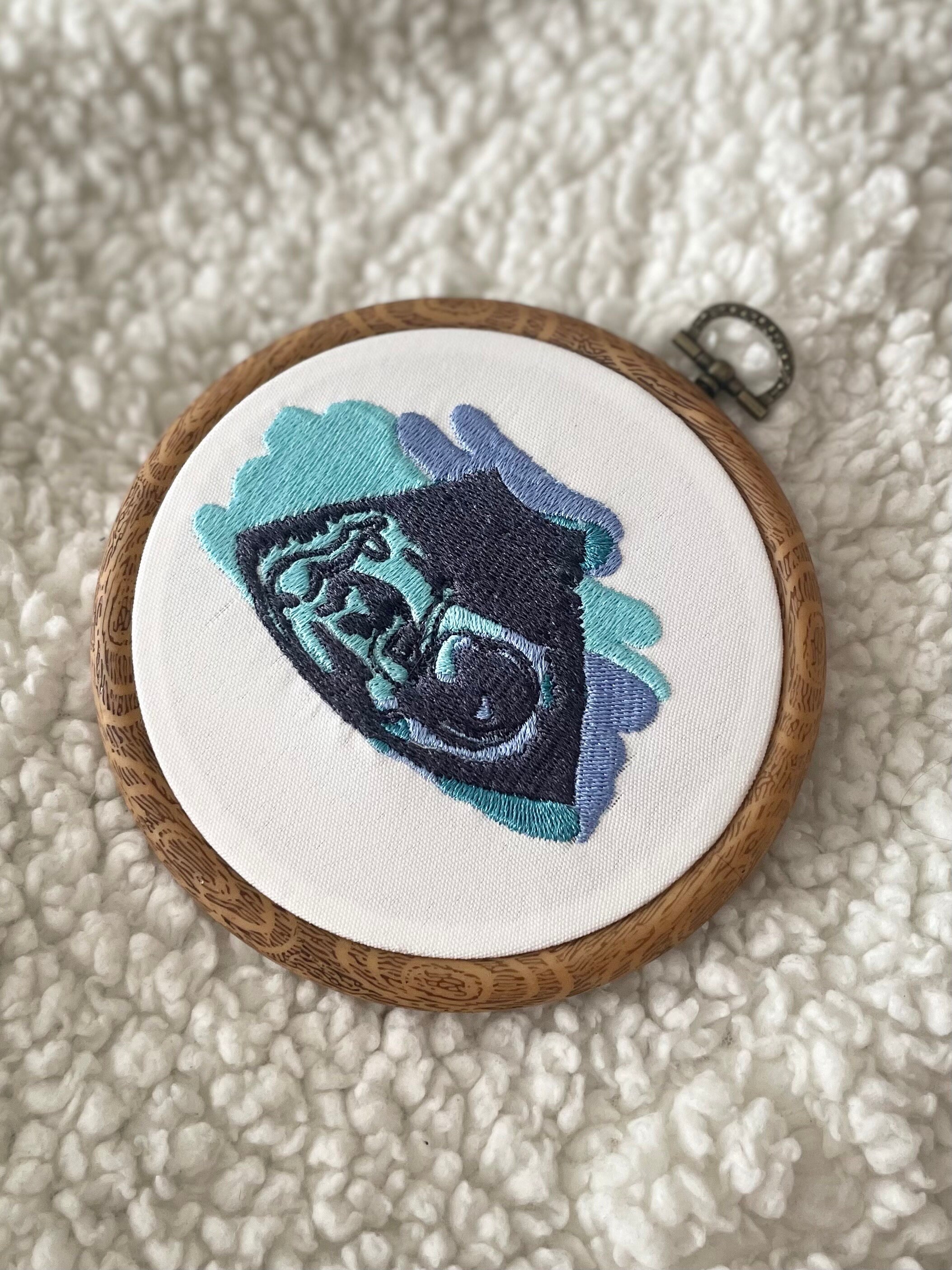 Machine Embroidered Baby Ultrasound Sonogram Keepsake, Gifts for Moms ...