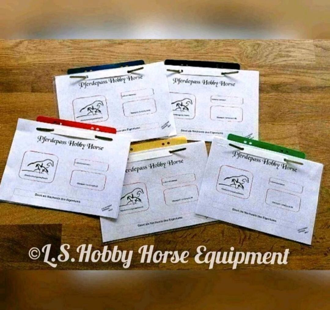 Hobby Horse Horse Passport Hobby Horse Accessories Equine Passport ...