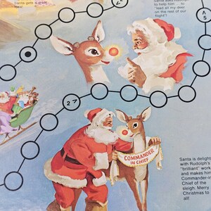 1977 RUDOLPH Red Nose Reindeer Boardgame / Complete Set / Original Box ...
