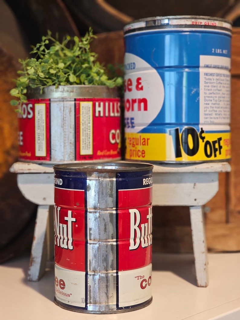 Vintage Advertising Coffee Tin: Collectible Display Tins - Etsy