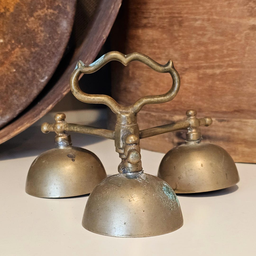 Vintage Brass Communion Bells: Church Altar Bells Trio - Etsy