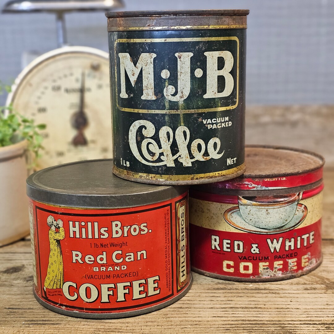 Vintage Coffee Tins / Home Decor / Collectible Cans - Etsy