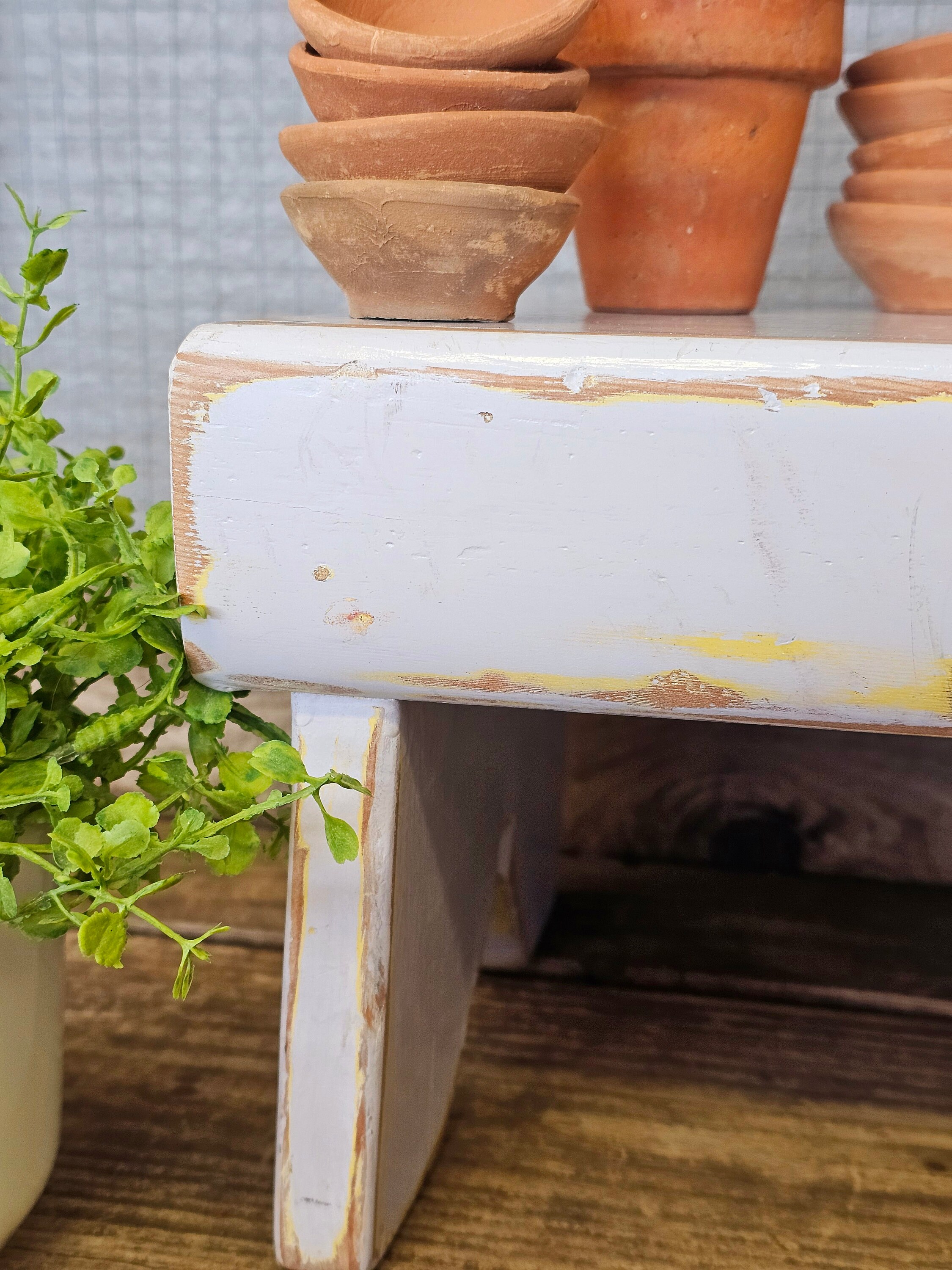 Lavender Colored Wood Step Stool / Wood Display Riser / Plant Stand - Etsy