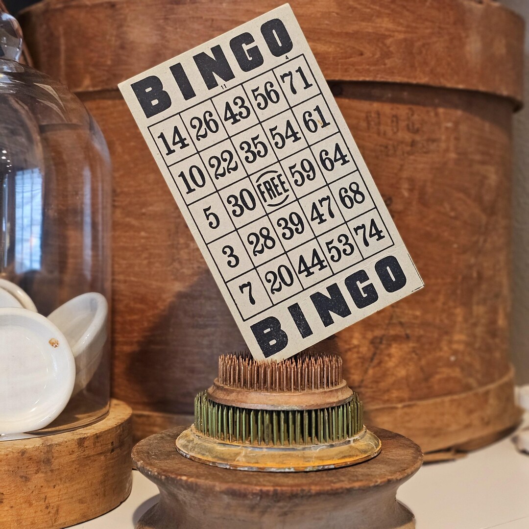 Old Bingo Cards Set of 10 / Home Decor / Crafting Paper - Etsy