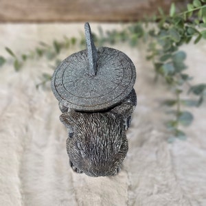 Vintage Bunny Sundial / Patina Rabbit / Garden Decor - Etsy