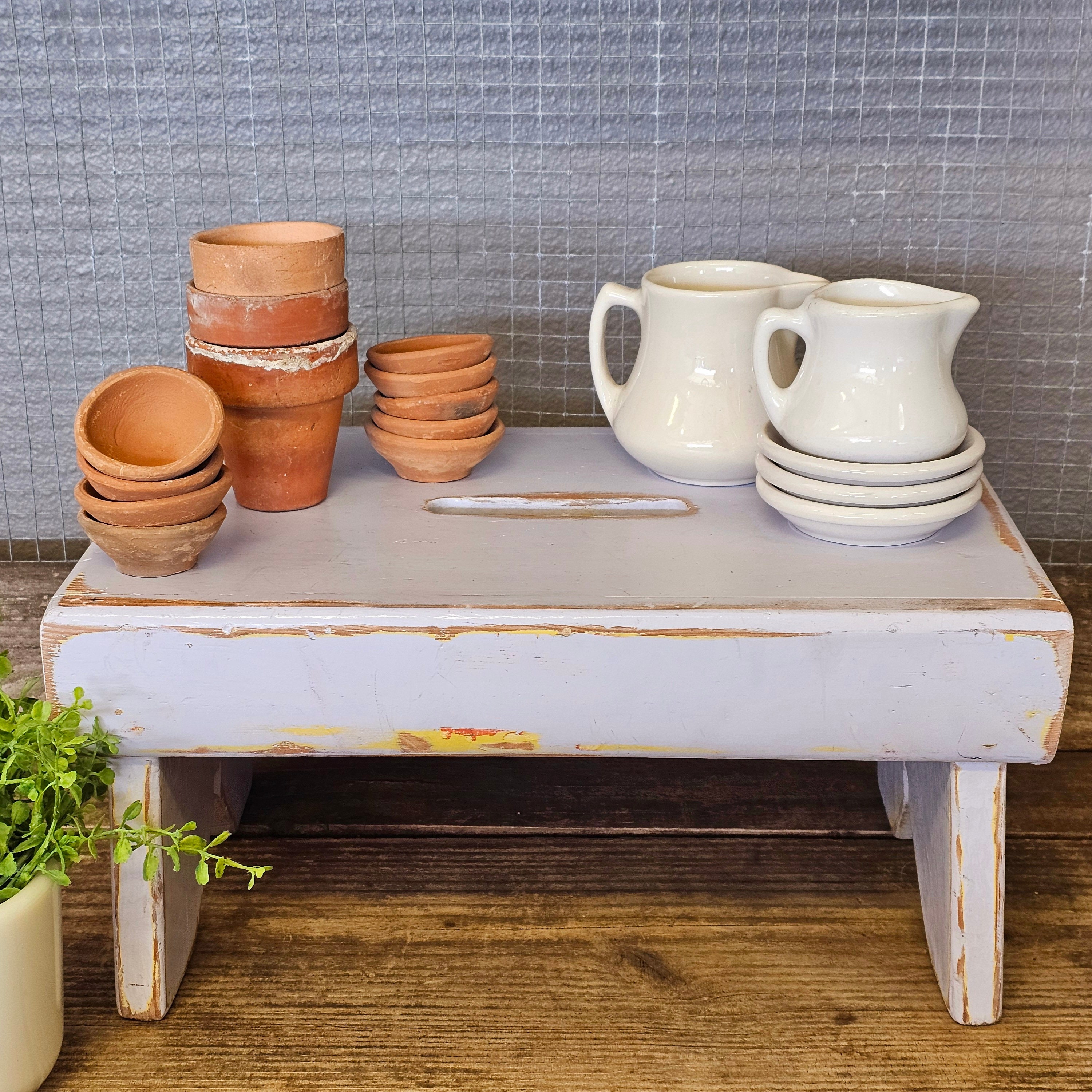 Lavender Colored Wood Step Stool / Wood Display Riser / Plant Stand - Etsy