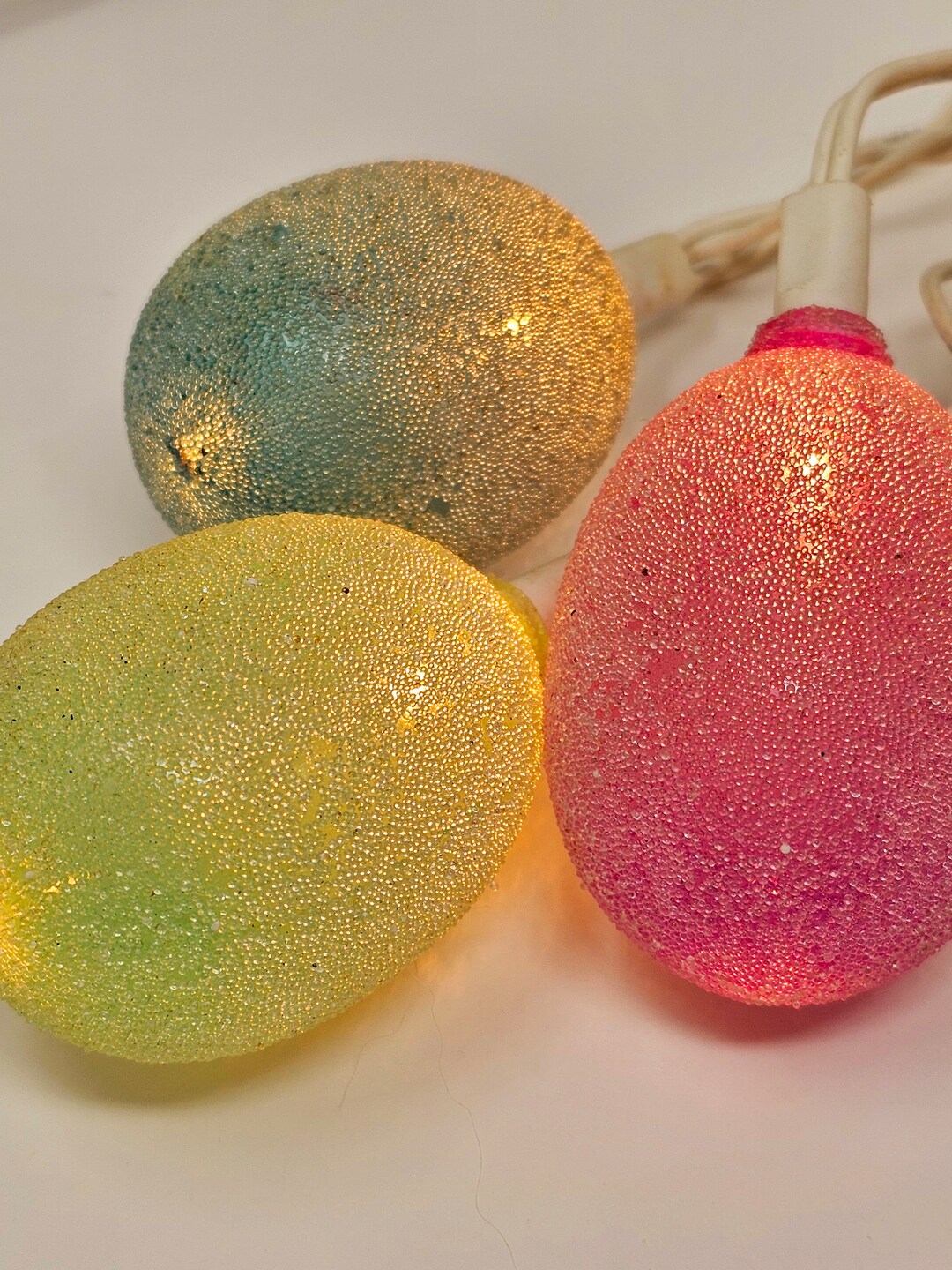 Vintage Sugar Coated EASTER Egg String Lights - Etsy