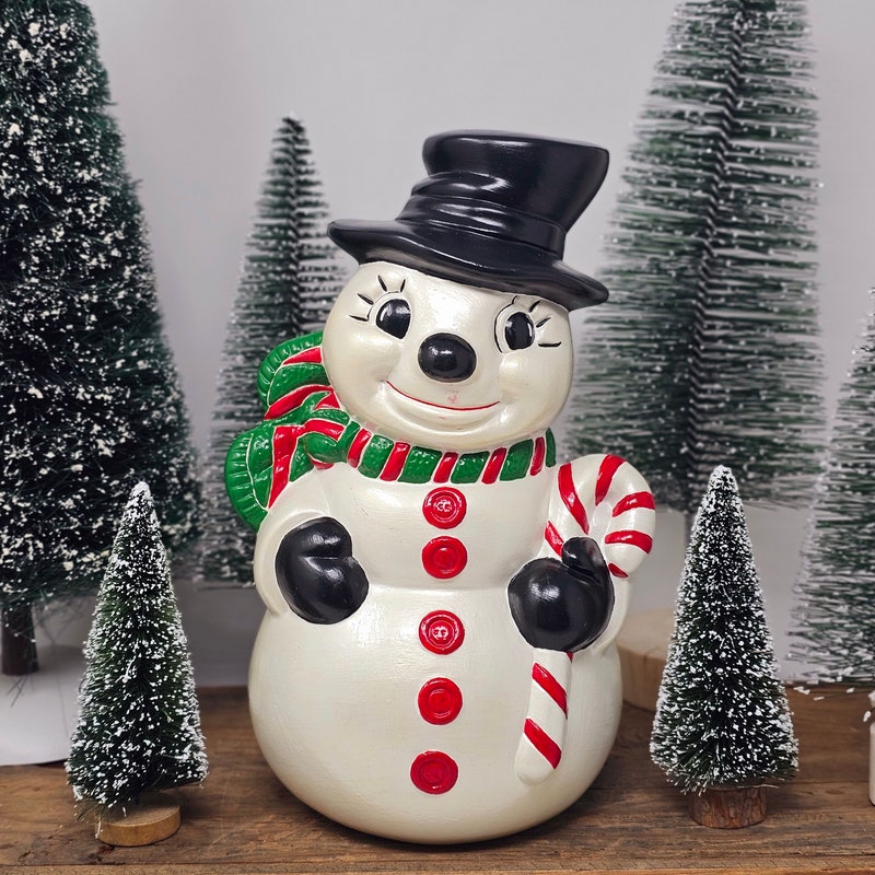 Ceramic Snowman - Etsy