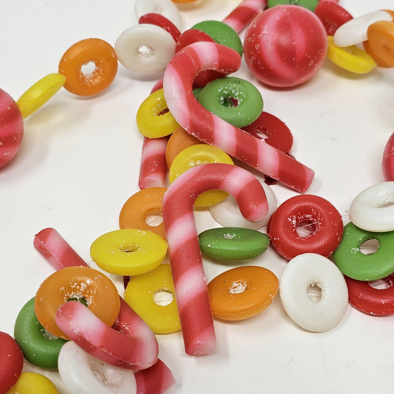 Vintage Plastic Blow Mold Candy Christmas Garland / Peppermint Candy ...