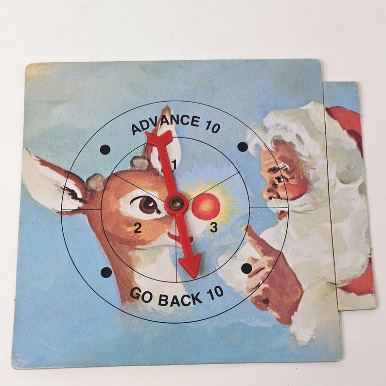 1977 RUDOLPH Red Nose Reindeer Boardgame / Complete Set / Original Box ...