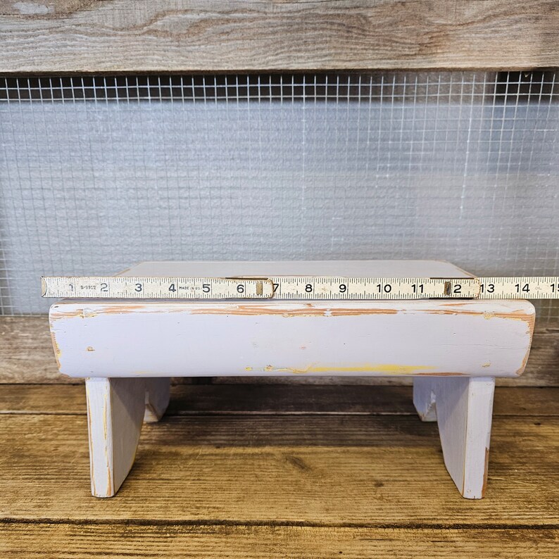 Vintage Wood Step Stool / Wood Display Riser / Plant Stand - Etsy