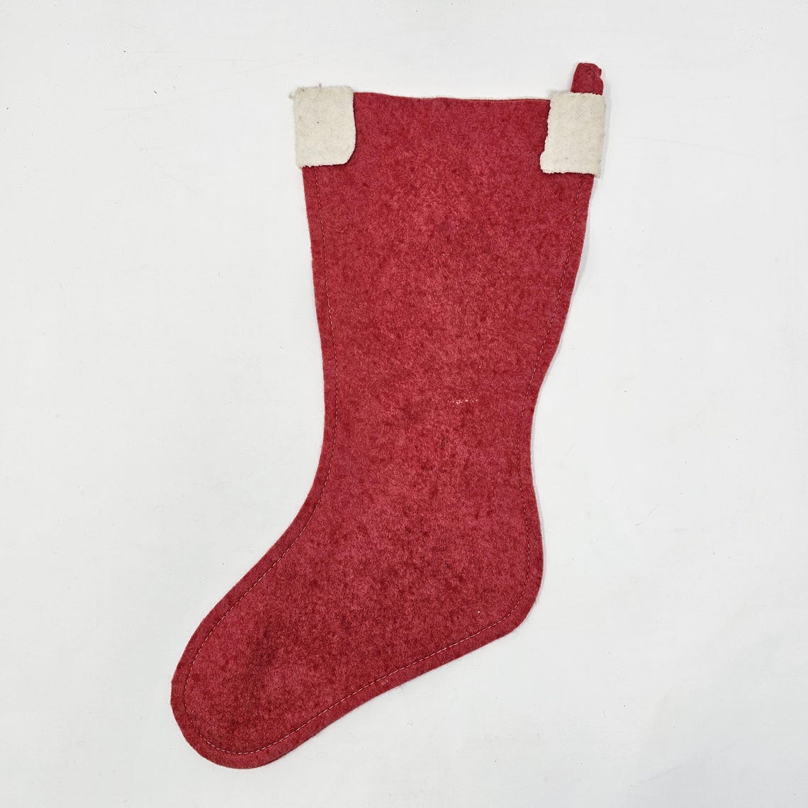 Vintage Christmas Stocking / Santa Face Felt / Kitschy Stocking - Etsy