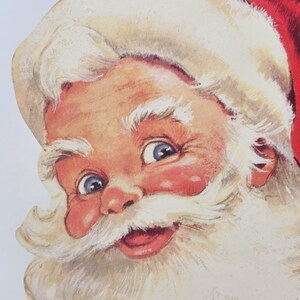 Large SANTA Face Die Cut / 1980s Kitschy Santa - Etsy