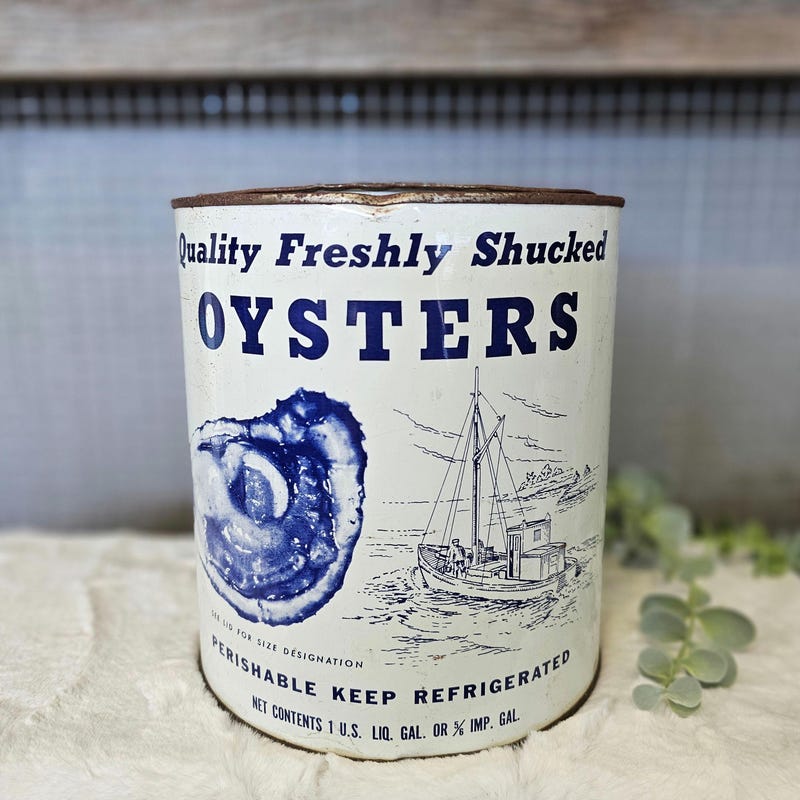 Oyster Can - Etsy