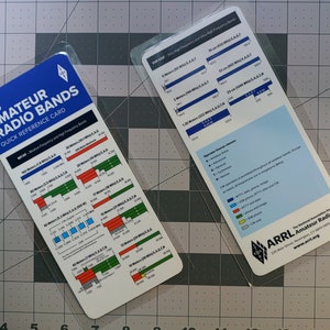 Laminated ARRL US Bands Frequency Charts - Etsy