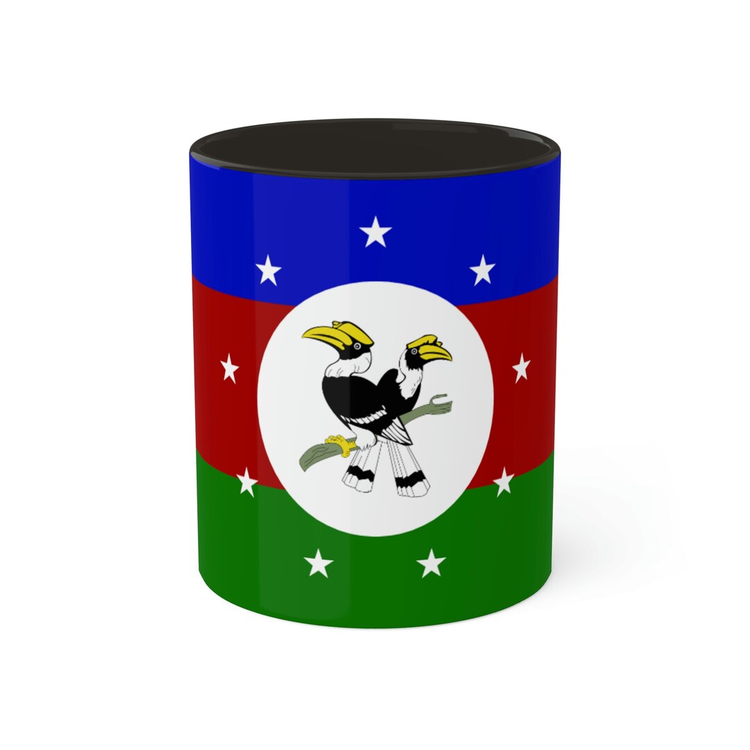 Colorful Mugs, 11oz With Chin Flag - Etsy