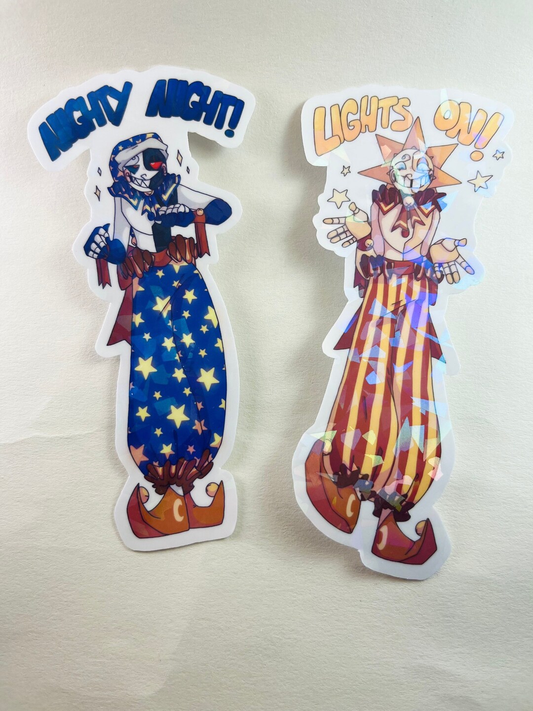 Sundrop and Moondrop Holographic Stickers - Etsy