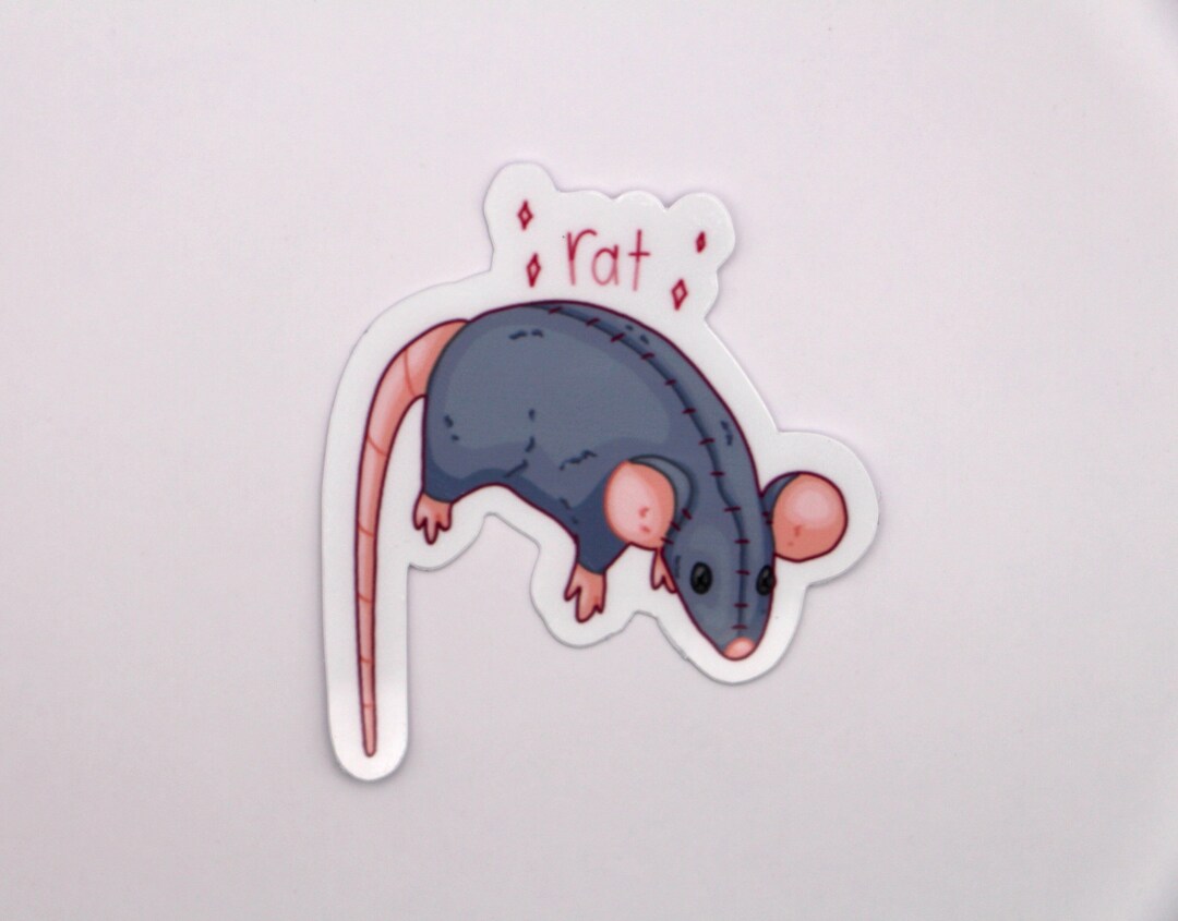 Stuffed Rat Vinyl Sticker - Etsy