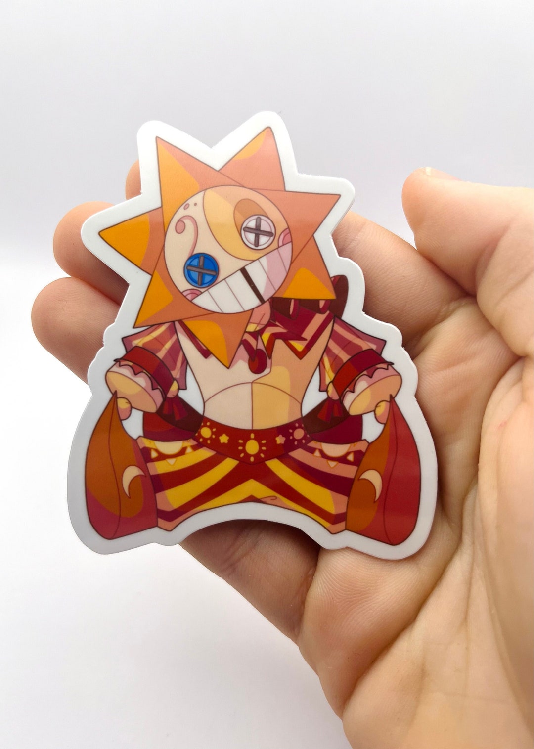 Sun Plush Security Breach FNAF Vinyl Sticker - Etsy