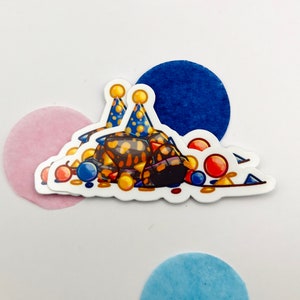 Turtle Circus Clown Turtle Vinyl Sticker Set - Etsy
