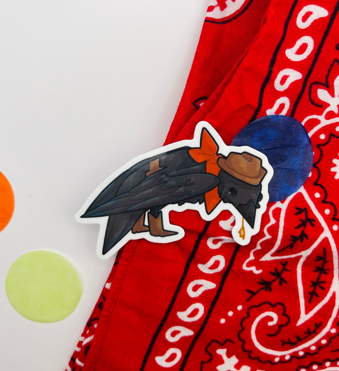 Howdy Partner Cowboy Crows Sticker Set - Etsy