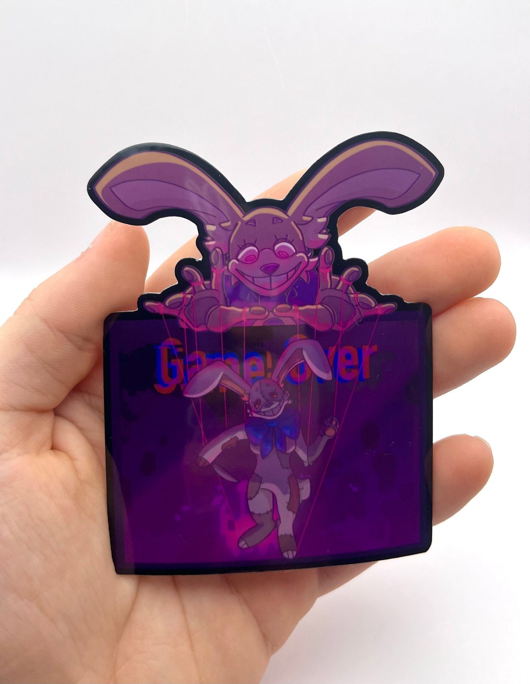 The Puppet Master - FNAF Help Wanted Glitchtrap and Vanny Vinyl Sticker ...