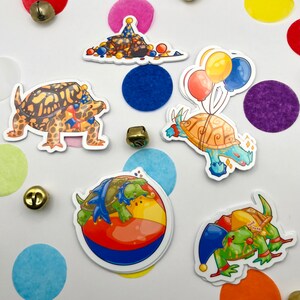 Turtle Circus Clown Turtle Vinyl Sticker Set - Etsy