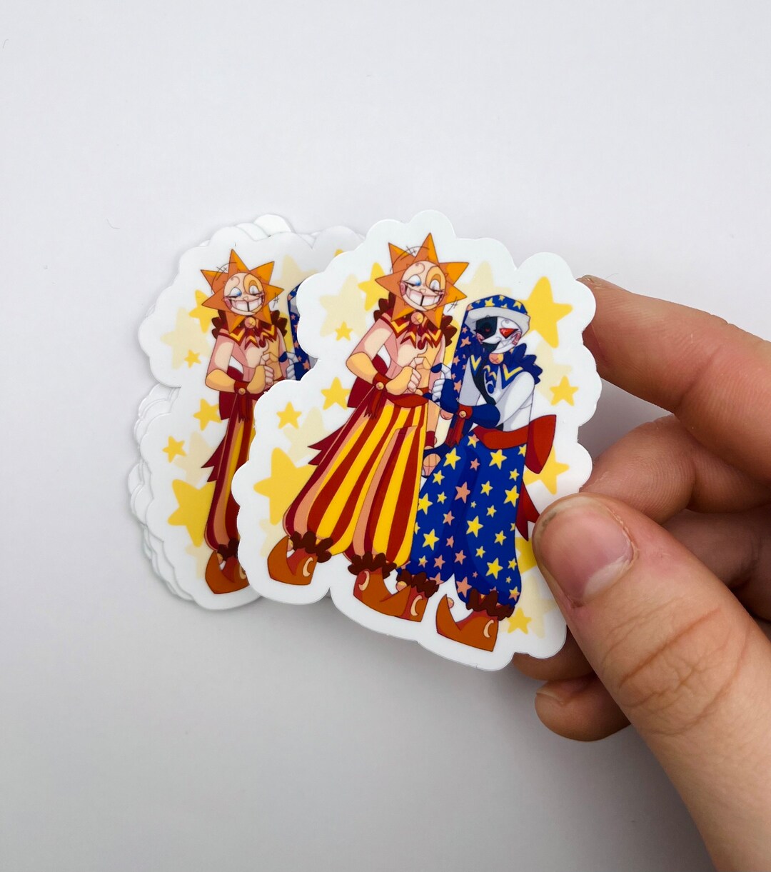 Sun and Moon Heart Vinyl Sticker - Etsy