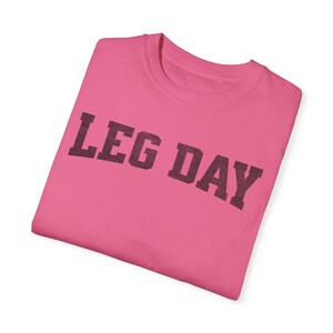 Leg Day Shirt, Oversized Gym Pump Cover, Comfort Colors Workout Shirt ...