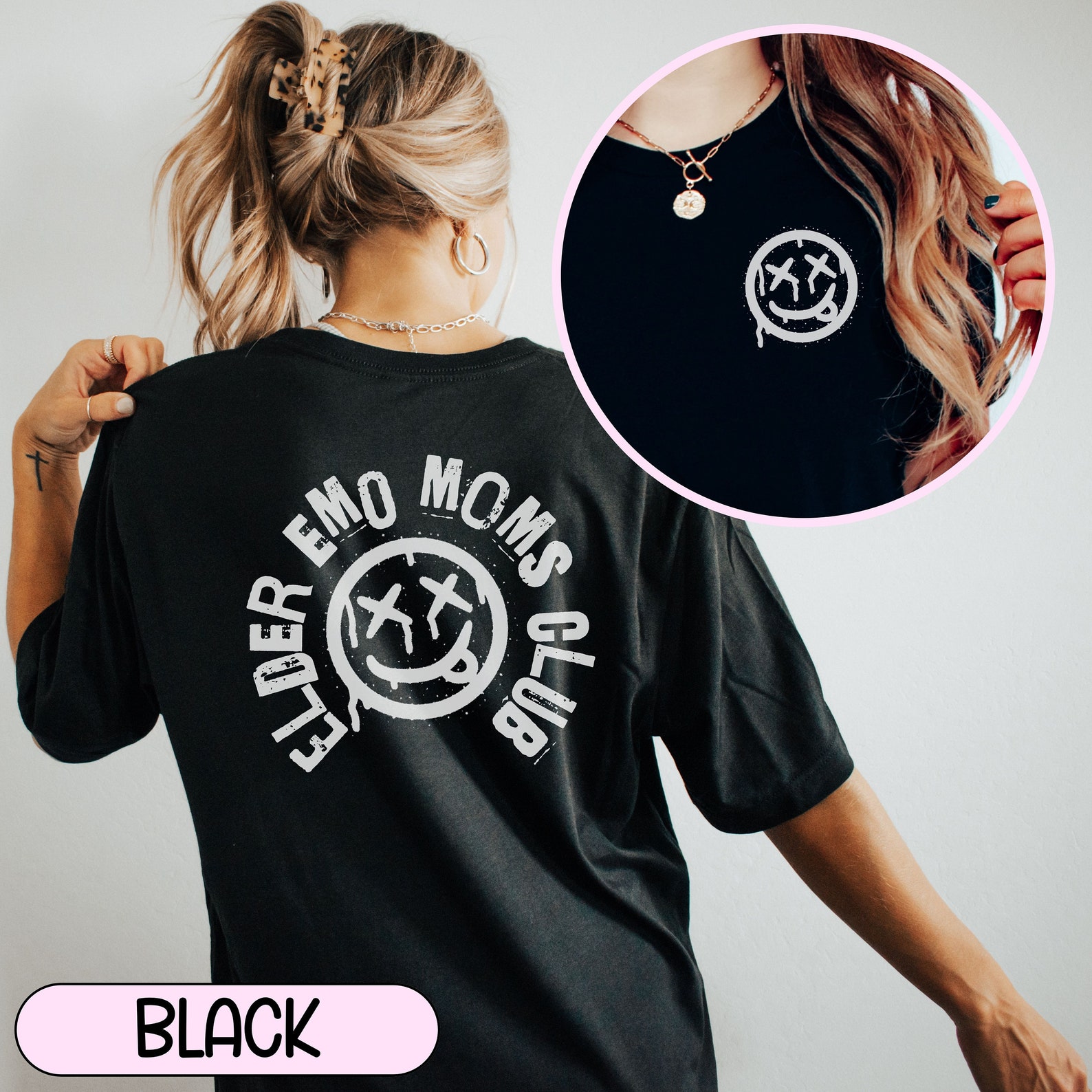 Elder Emo Moms Club Shirt, It Was Never a Phase Shirt, Emo T-shirt, Pop Punk Shirt, Emo Mom Tee ...