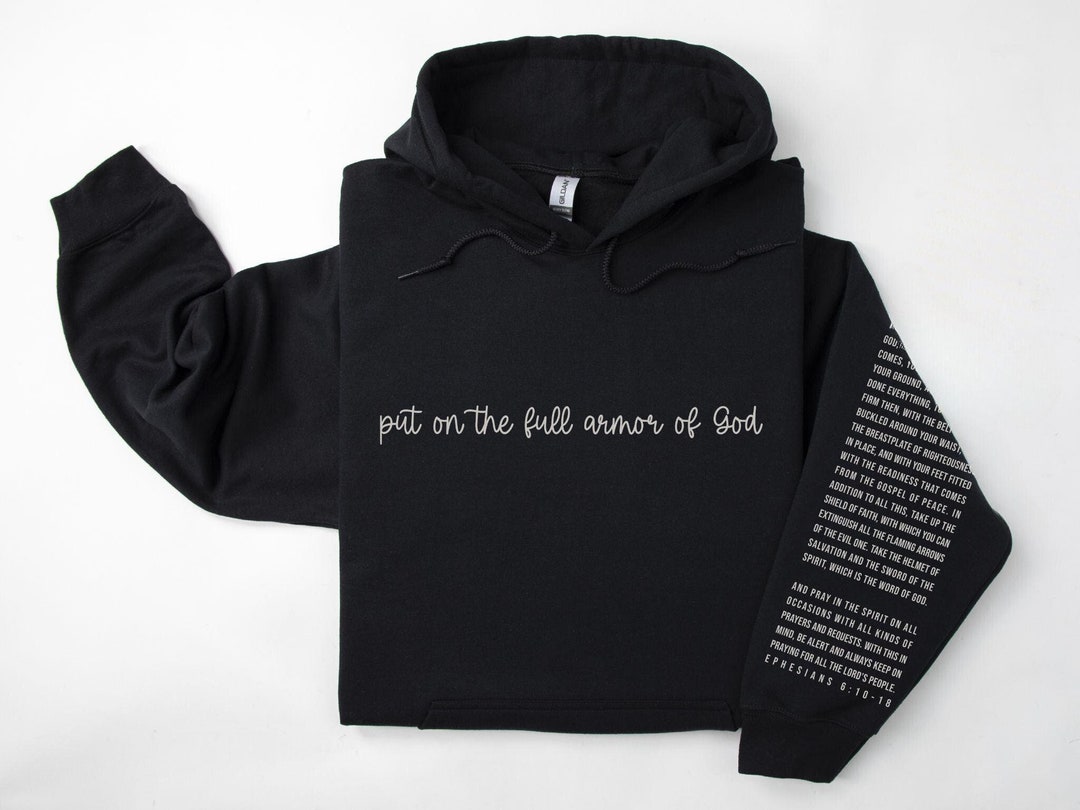 Christian Hoodie, Christian Sweatshirt, Armor of God Sweatshirt, Bible ...