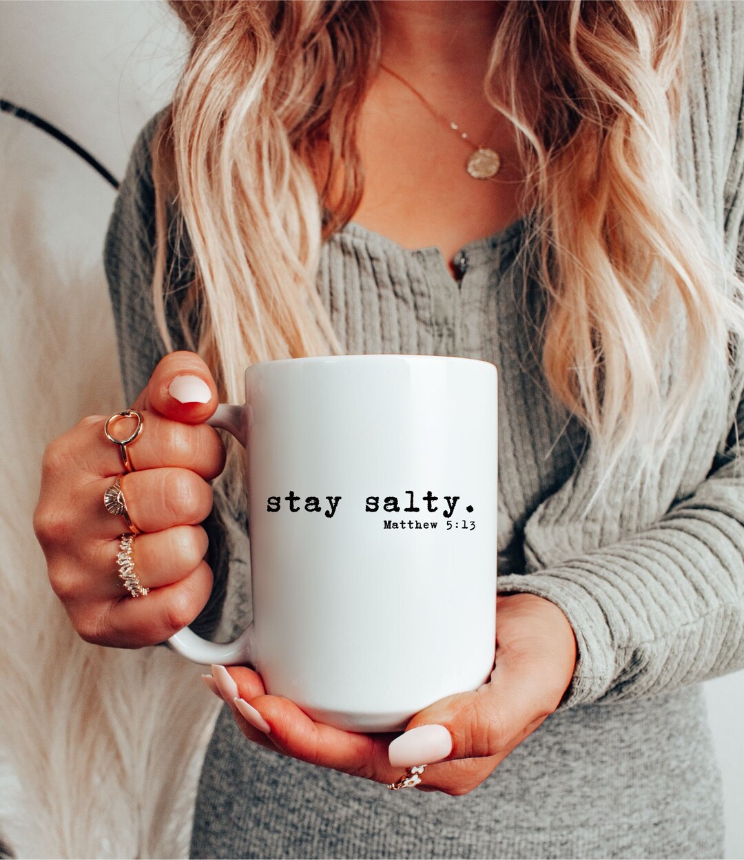 Stay Salty Matthew 5:13 Coffee Mug, Scripture Coffee Mug, Bible Verse ...