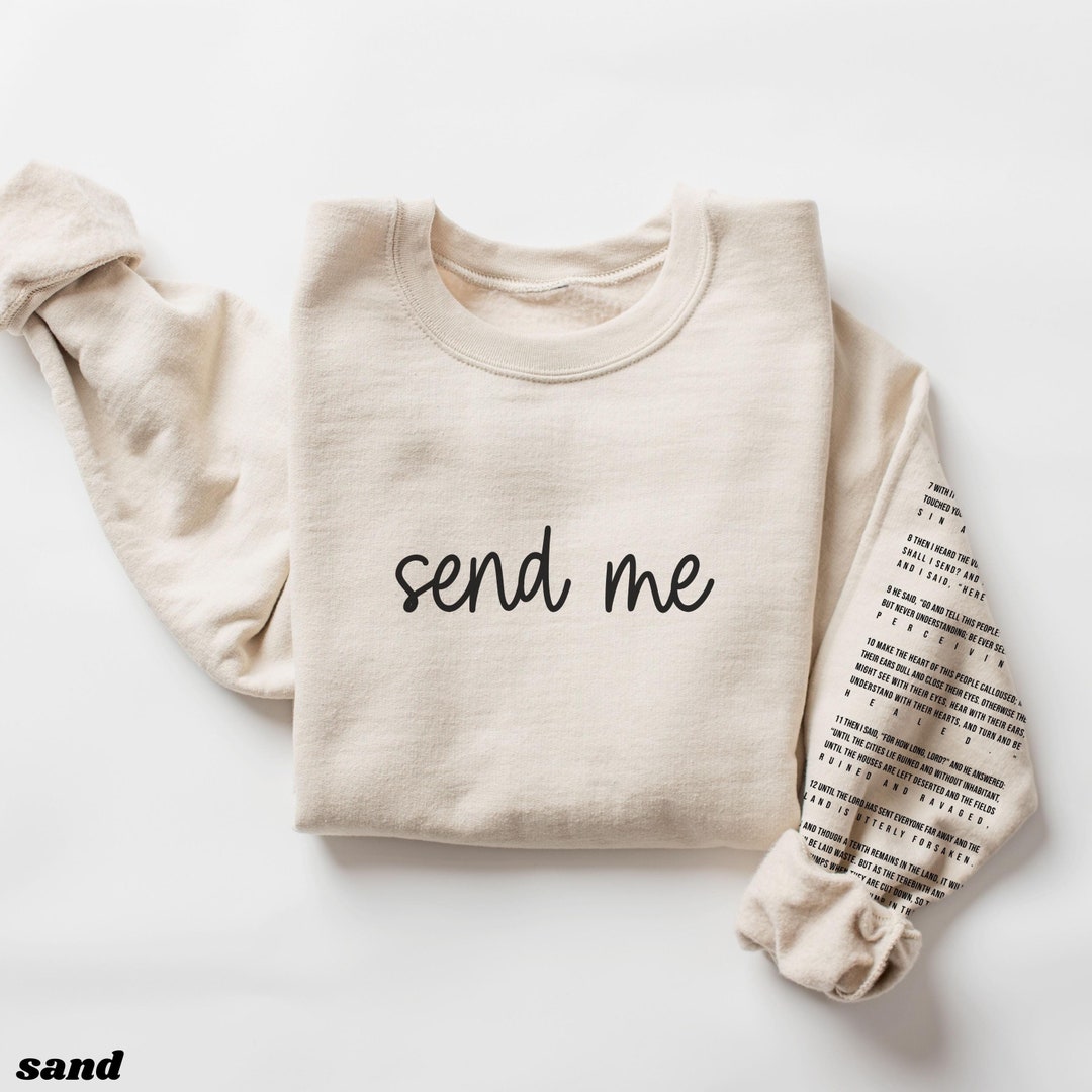 Send Me Christian Sweatshirt, Missionary Sweatshirt, Bible Verse ...