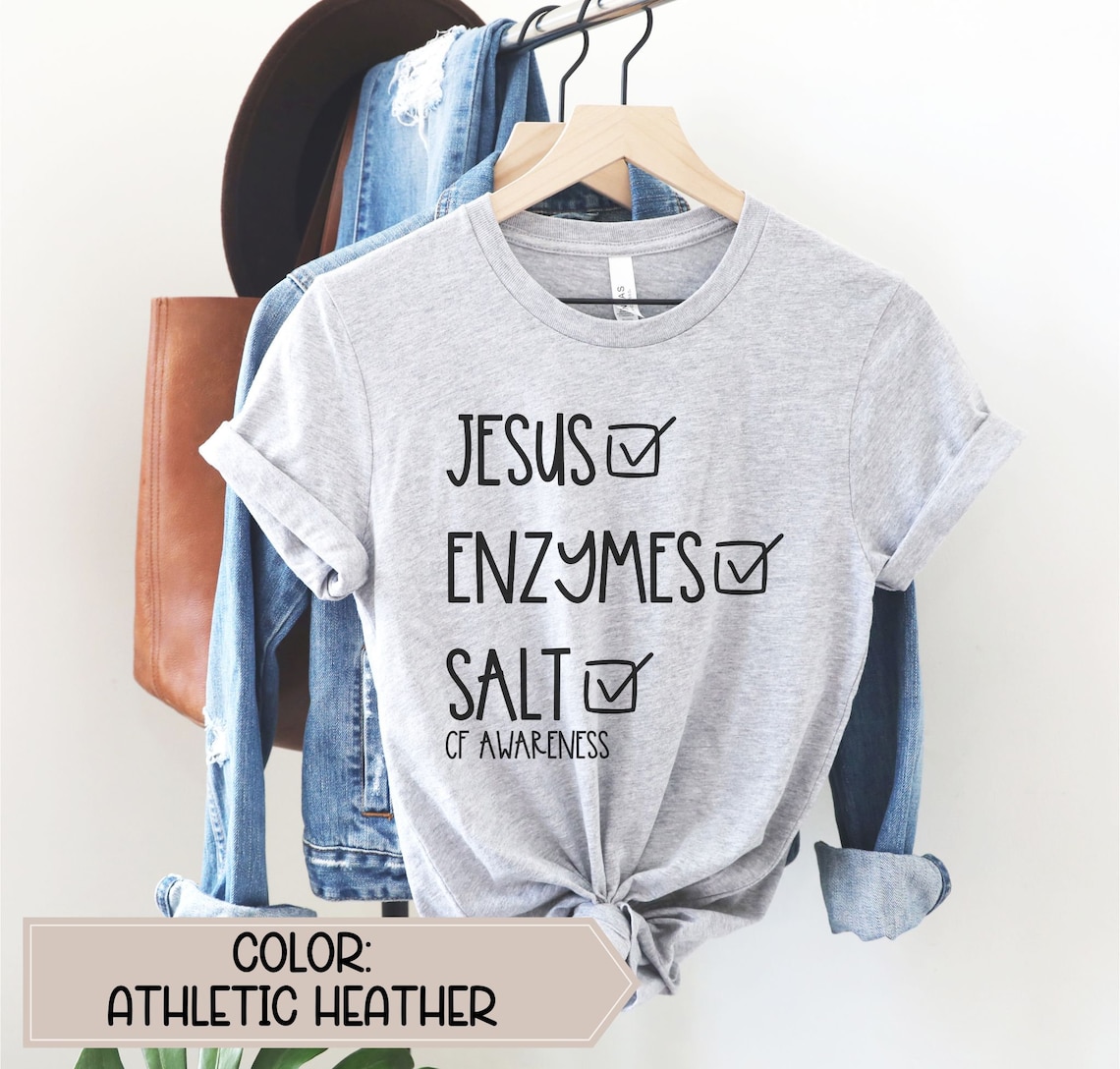 Cystic Fibrosis Shirt CF Awareness T-shirt Purple Ribbon - Etsy