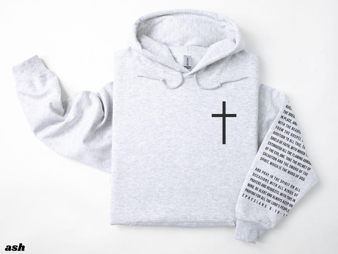Christian Hoodie, Christian Sweatshirt, Armor of God Sweatshirt, Bible ...