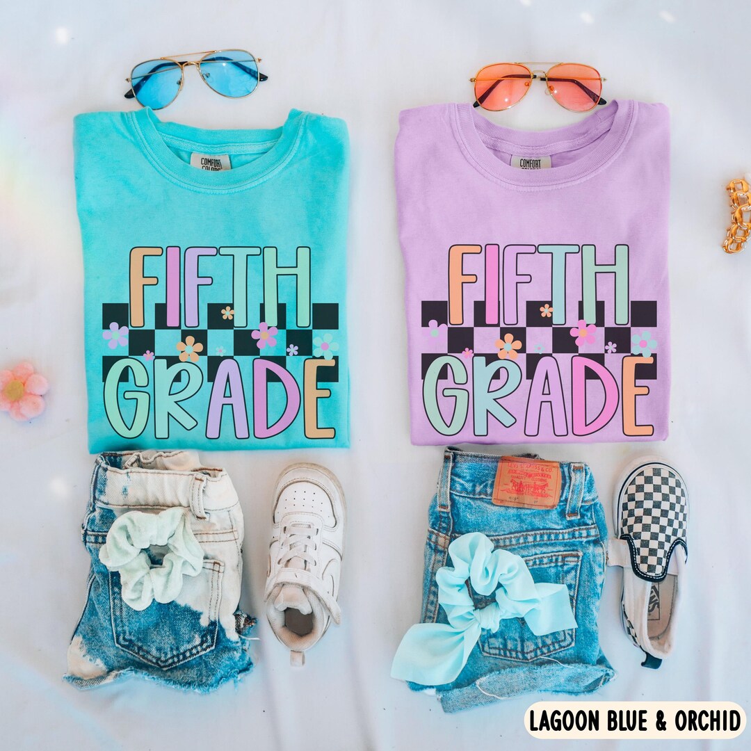 Kids Fifth Grade Shirt, Hello Fifth Grade Shirt, 5th Grade Shirts Girls ...