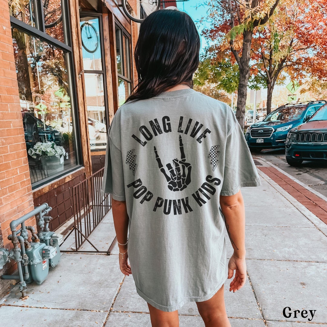 Long Live Punk Kids Tee, Comfort Colors Pop Punk Shirt, Elder Emo Gift ...