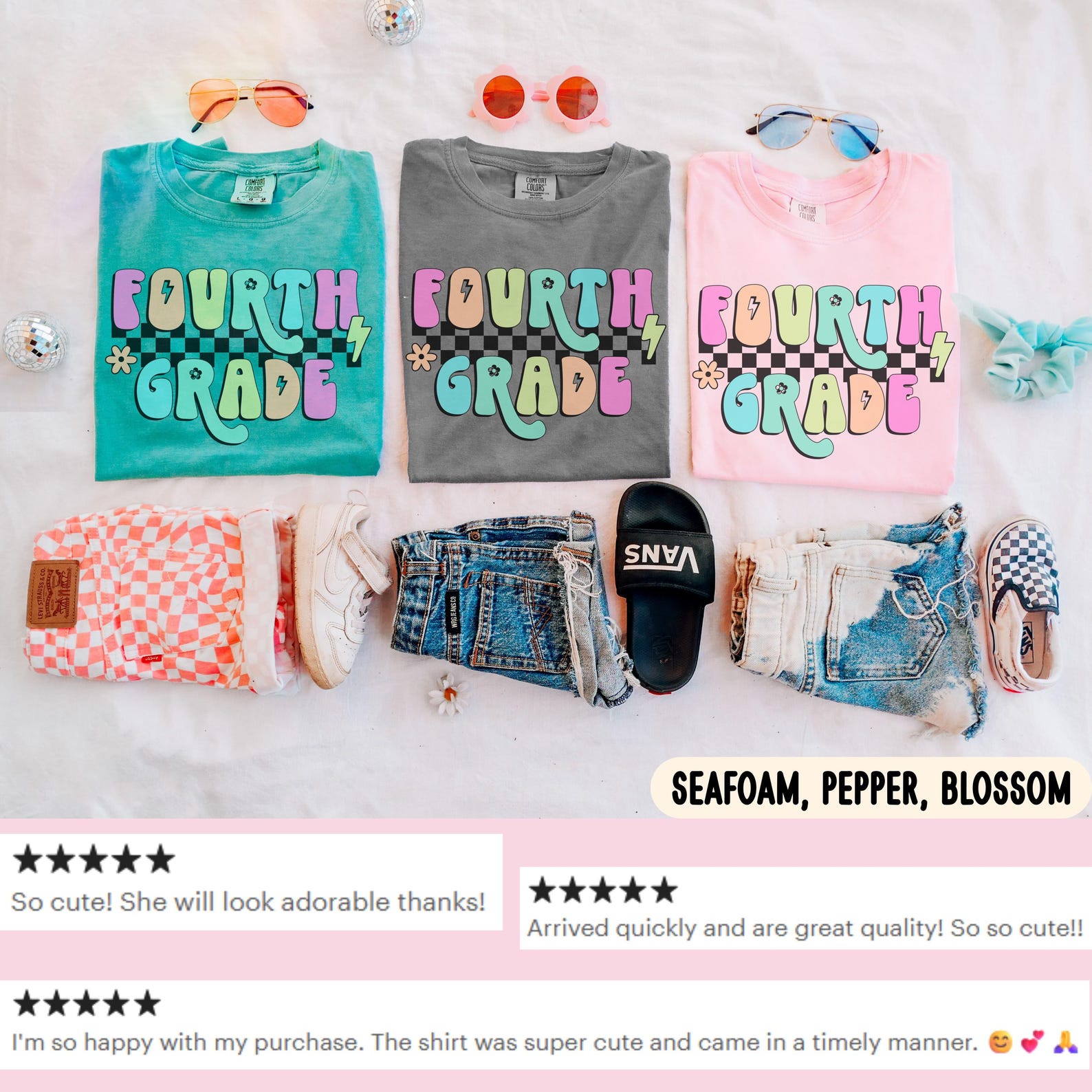 Girls Fourth Grade Shirt, Youth Fourth Grade Shirt for Girls, 4th Grade ...
