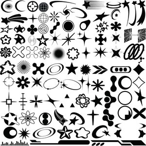 Y2k Vector Pack for Logo and Graphic Design! - Etsy